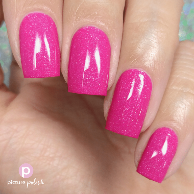 Neon Pink Holographic Polish | Picture Polish Australia