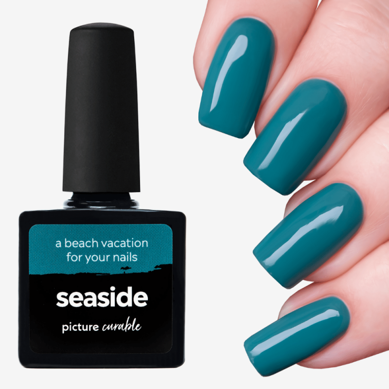 Seaside Curable Lacquer Teal Creme Colour Picture Curable Seaside Curable Lacquer Teal Creme Colour Picture Curable