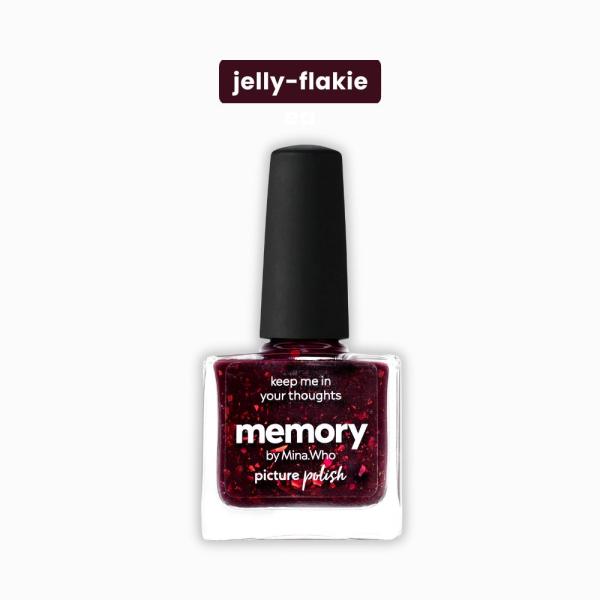 Dark Red Jelly Polish with Flakies | Picture Polish Australia